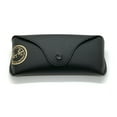 Ray-Ban Glasses Case Large Black, Leather, Unisex, Protection with ...