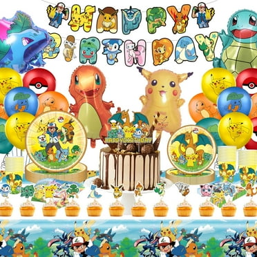 Pokemon Theme Birthday Party Decoration Tableware Set, Pokemon Party ...