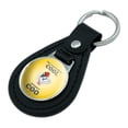 Black Leather You Can't Spell Cool Without Coo Funny Humor Keychain ...