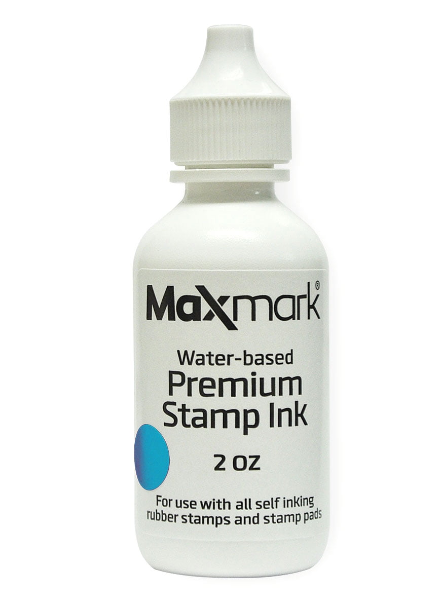 MaxMark Premium Refill Ink for self inking stamps and stamp pads, Light ...