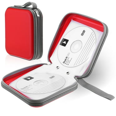 CD Case 80 Capacity Hard Shell DVD Case VCD Binder Wallet Storage ...