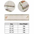 Cute Rabbit Bed Runner Twin Size Spring Pink Rose Flower Green Leaf ...