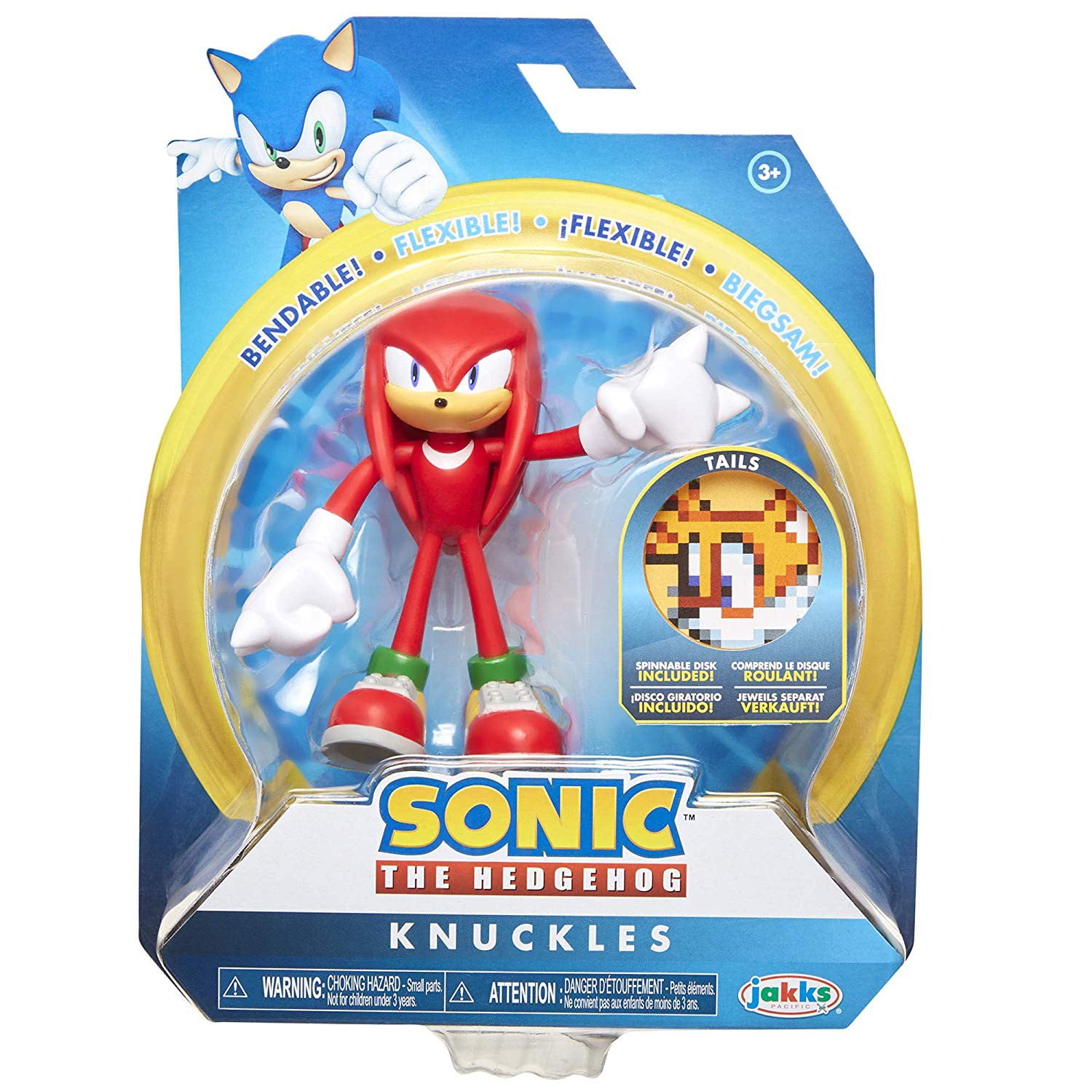 Sonic The Hedgehog Basic Knuckles Action Figure - Walmart.com