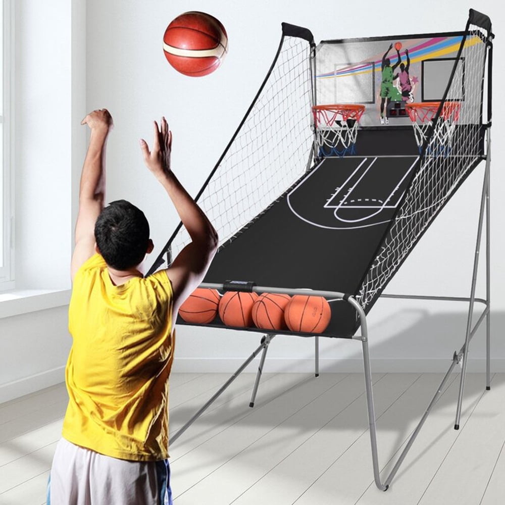 Indoor Basketball Arcade Game 2 Person Electronic Basketball Game