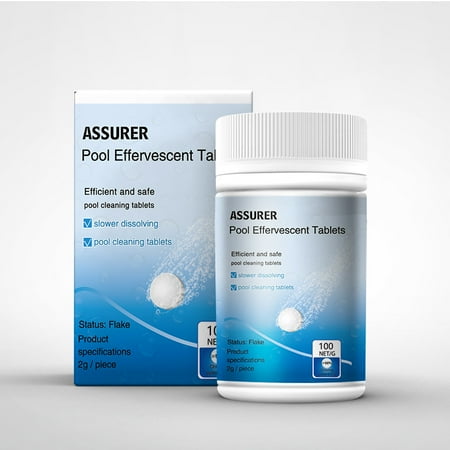 Homeex Pool Effervescent Tablet Pool Cleaning Tablet Stain Cleaning ...