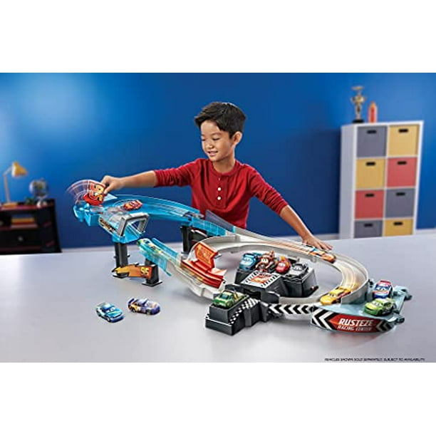 Disney Pixar Cars Rust-Eze Double Circuit Speedway Playset Test Track ...