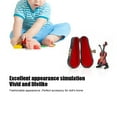 YAHHU 1:12 Miniature Wooden Instrument Violin Model with Box Simulation ...