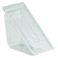 Clear Hinged Sandwich Wedge Container - 250 Per Case - Walmart.com