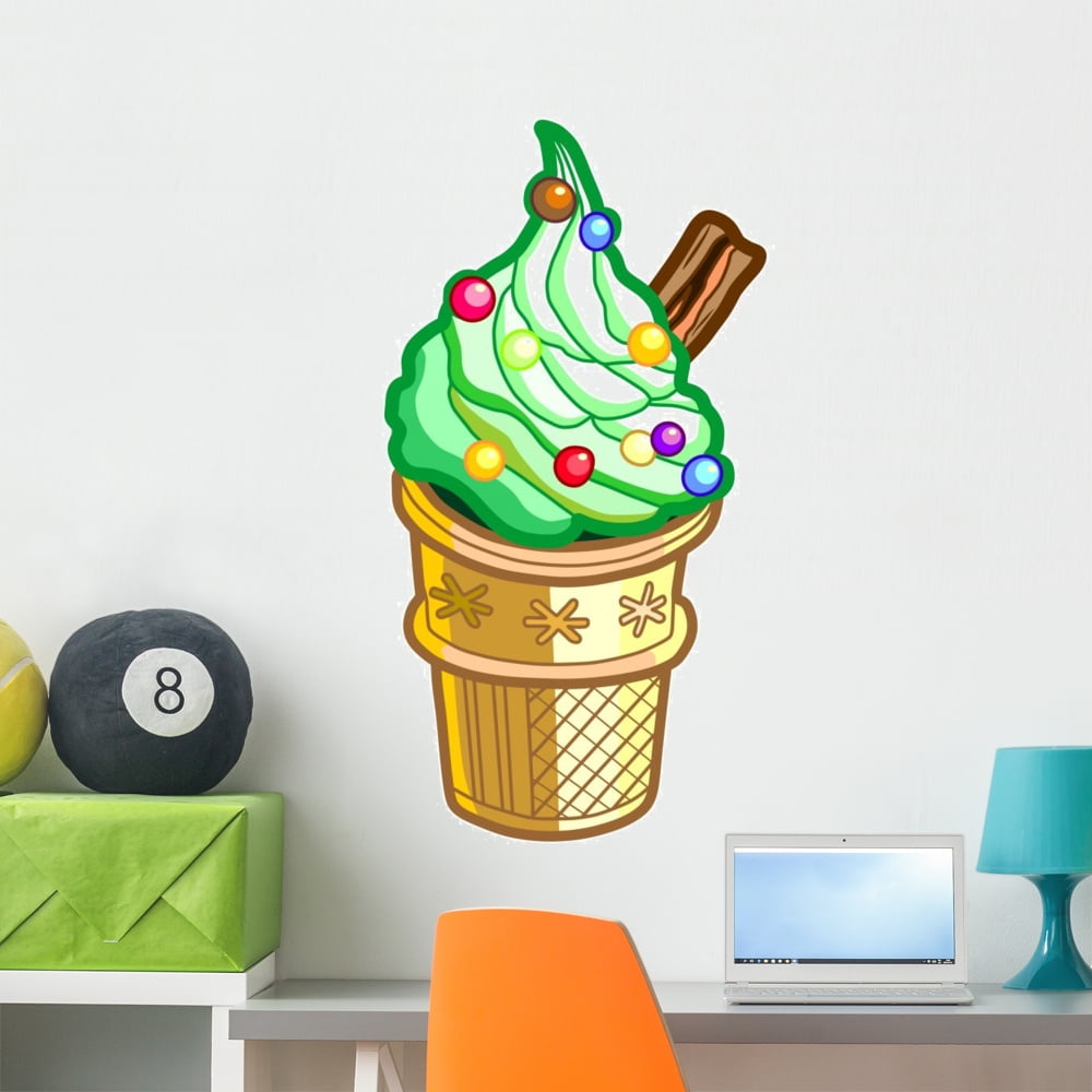 Ice Cream Wall Mural Decal by Wallmonkeys Vinyl Peel and Stick Graphic ...