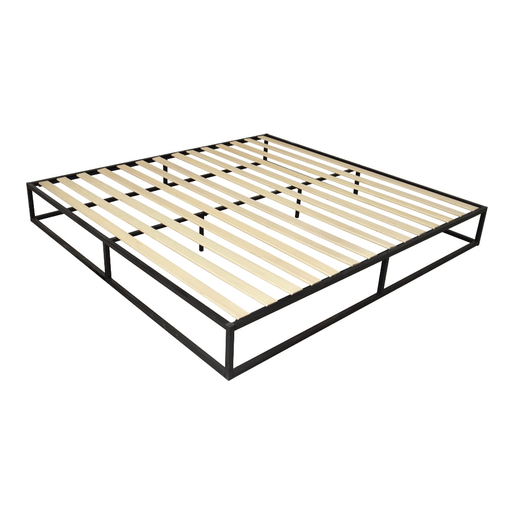 Heavy Duty 10 Inch Basics Bed Frame With Steel Slat Mattress Foundation ...
