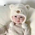 TELOLY Cute Baby Boys Girls Winter Hats Bear Ears Earmuffs Cap with ...