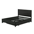 Euroco Queen Platform Bed With 2 Drawers And Trundle Solid Metal Frame