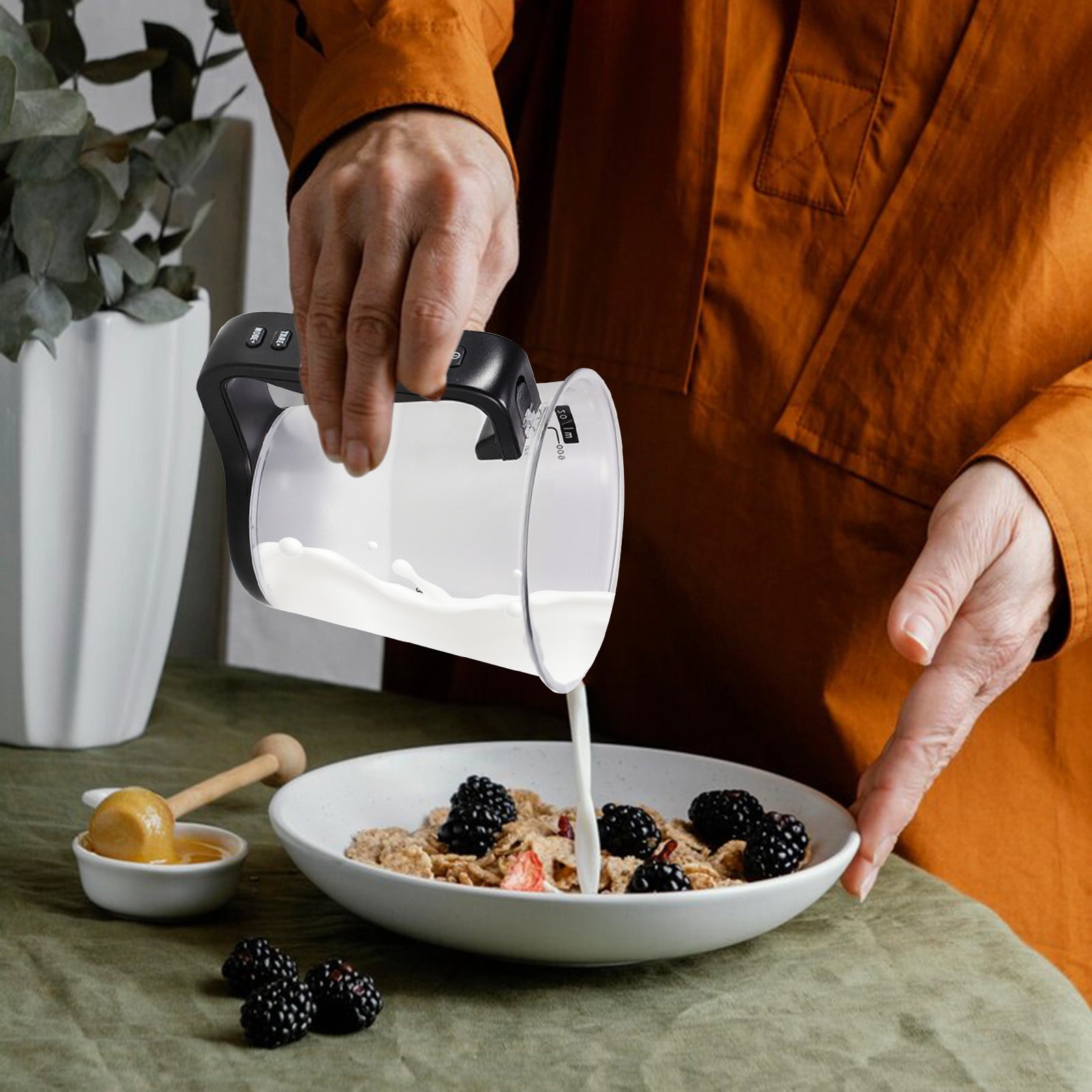 Báscula Electrónica para Taza Medidora onlyliua con Báscula para ...