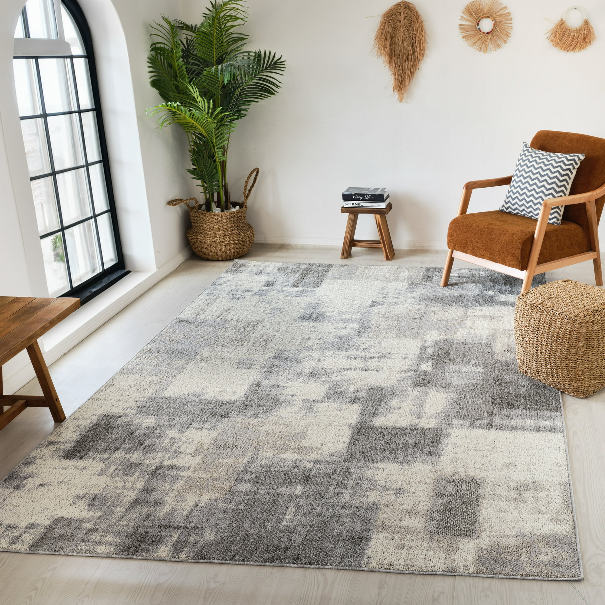 Click here for Rug Branch Jules Abstract Indoor Area Rug  Grey Be... prices