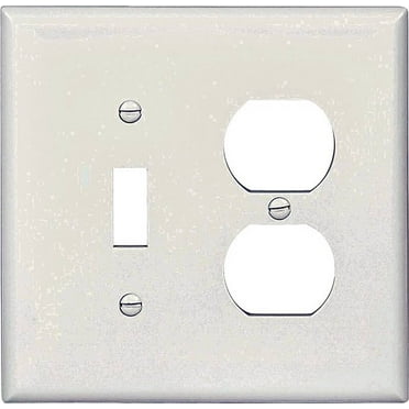 Cooper 2157V Ivory Two Gang Combination Wall Plate, 1-Decorator and 1 ...
