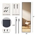 edx Full Body Length Mirror, 47x14 inch, Wall Mounted Door & Wall ...