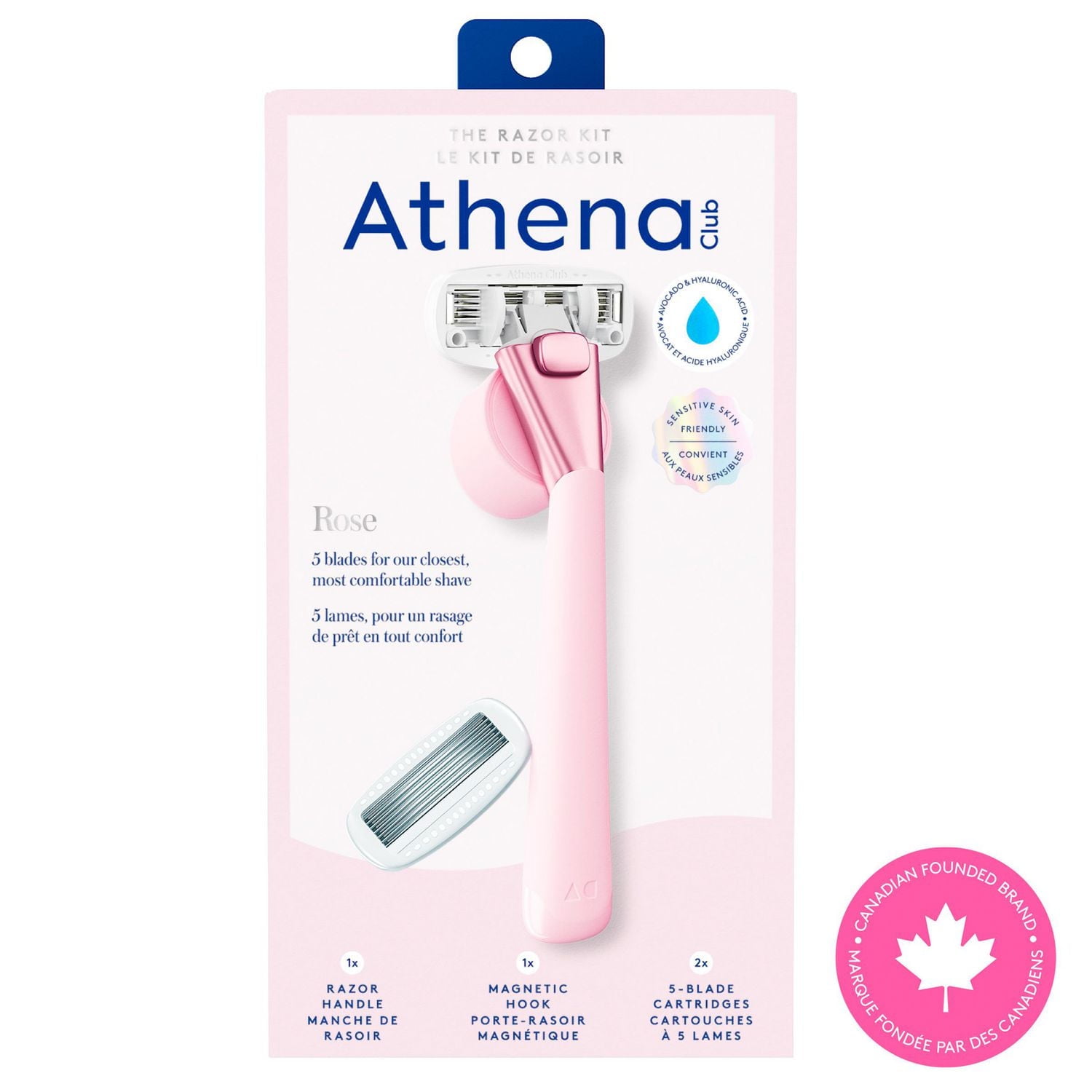 Click here for Athena Club 5-Blade Razor Kit  Rose prices