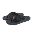 AUDeals Men's Flip Flops Memory Foam Slides Open Toe Arch Support ...