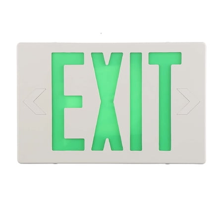 Spectsun Led Exit Sign With Battery Backup, Green Exit Light Combo ...