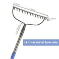 Garden Rake, 72" Bow Rake HYZ01 Heavy Duty, Metal Rake for Lawns with ...