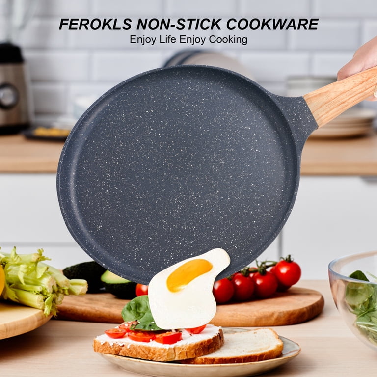 Dosa Pan S·KITCHN Crepe Pan Nonstick , Tawa Pan For Roti Indian ...