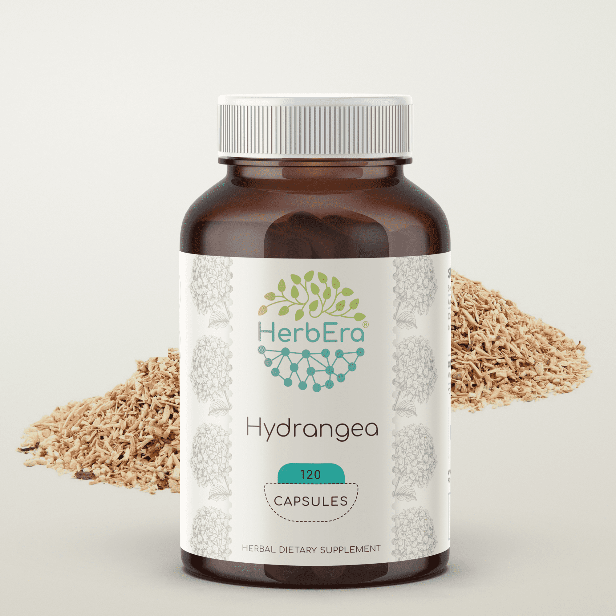 Hydrangea 120 Capsules, 500 mg, Organic Hydrangea (Hydrangea ...