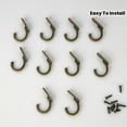 12/20pcs copper single hole coat hook, with copper screws, home hotel ...