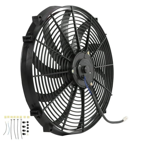 Oil System Fan, Electric Fan Oil Cooler Fan 16inch Push Pull 2250RPM 10 ...