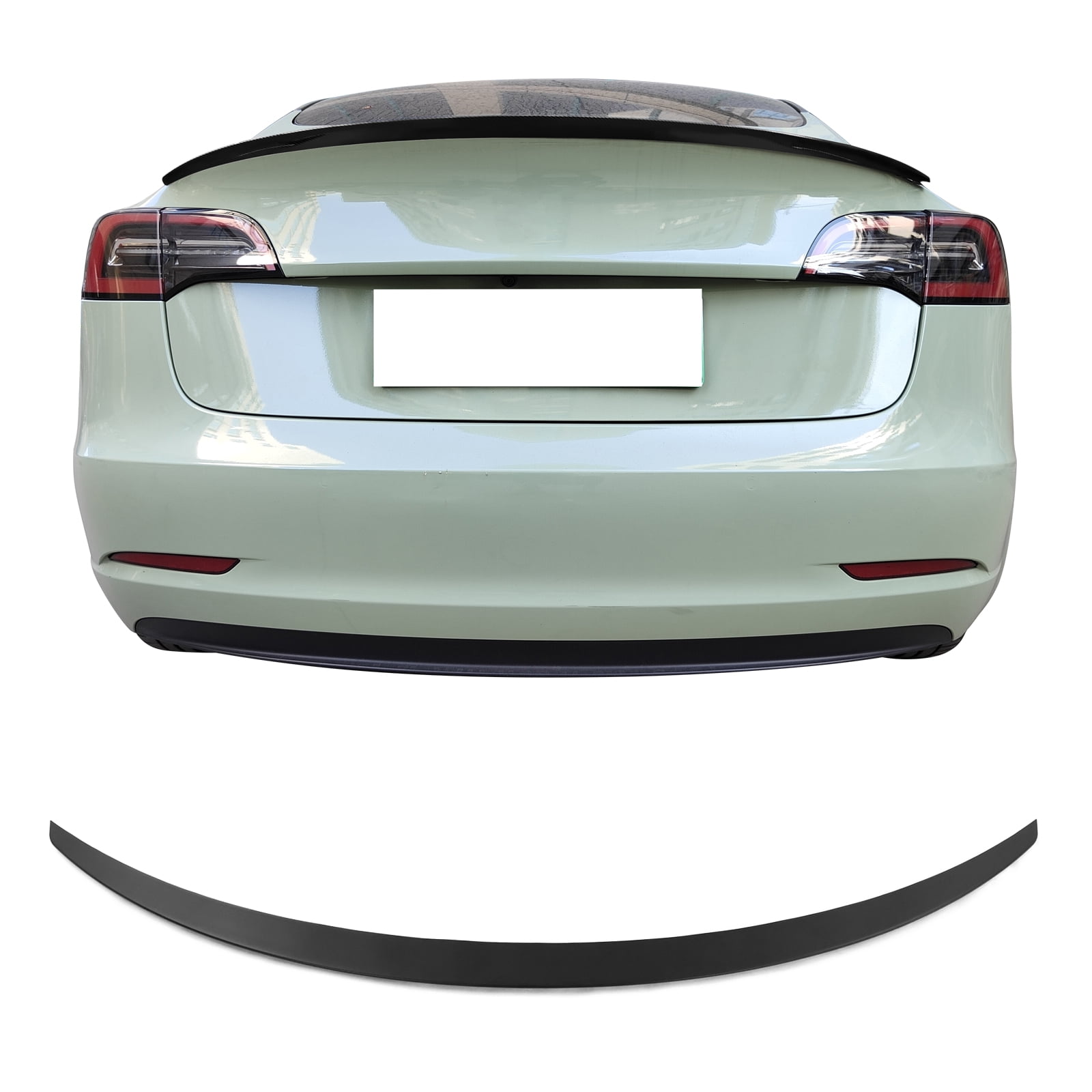 Ikon Motorsports Compatible with 2017-2023 Tesla Model 3 Matte Black ...