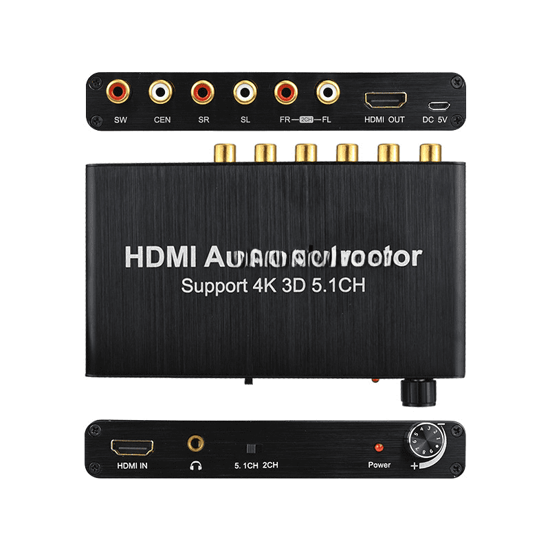 Adecuado para decodificador de audio HDMI 4K HDMI 5.1 convertidor divisor decodificador de audio ...