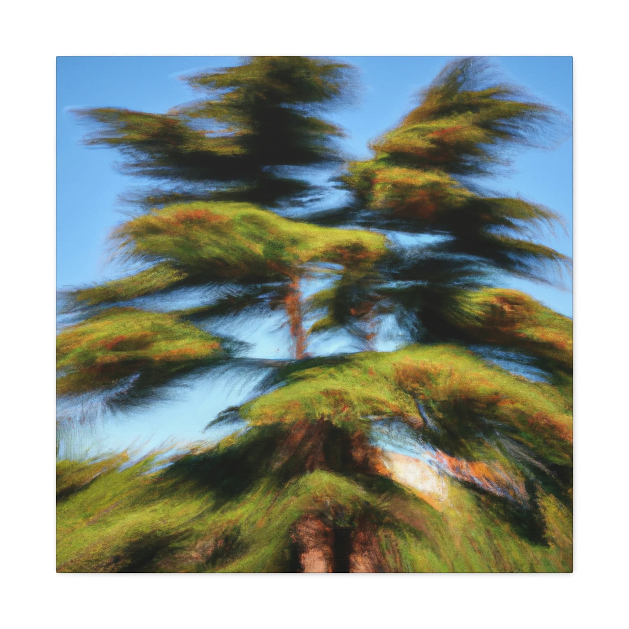 Cedar Tree Pop Art - Canvas - Walmart.com