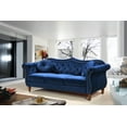 Uspridefurniture Wymore 79.5'' Velvet Rolled Arm Sofa,Blue - Walmart.com