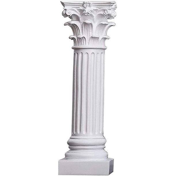 Roman Pillar Greek Column Resin Statue Figurine Base, Vintage Resin ...