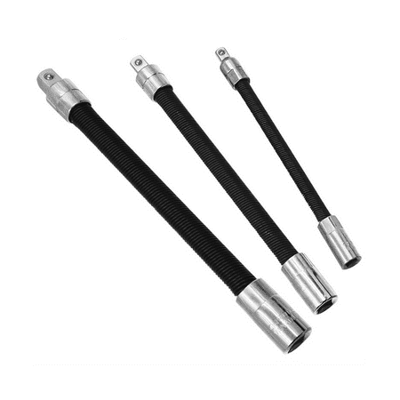 3-Piece Electric Wrench Elastic Connecting Rod Universal Flexible Shaft ...
