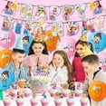 48 Pcs Ms Birthday Party Decoration Rachel Set Banners ,Balloons ...