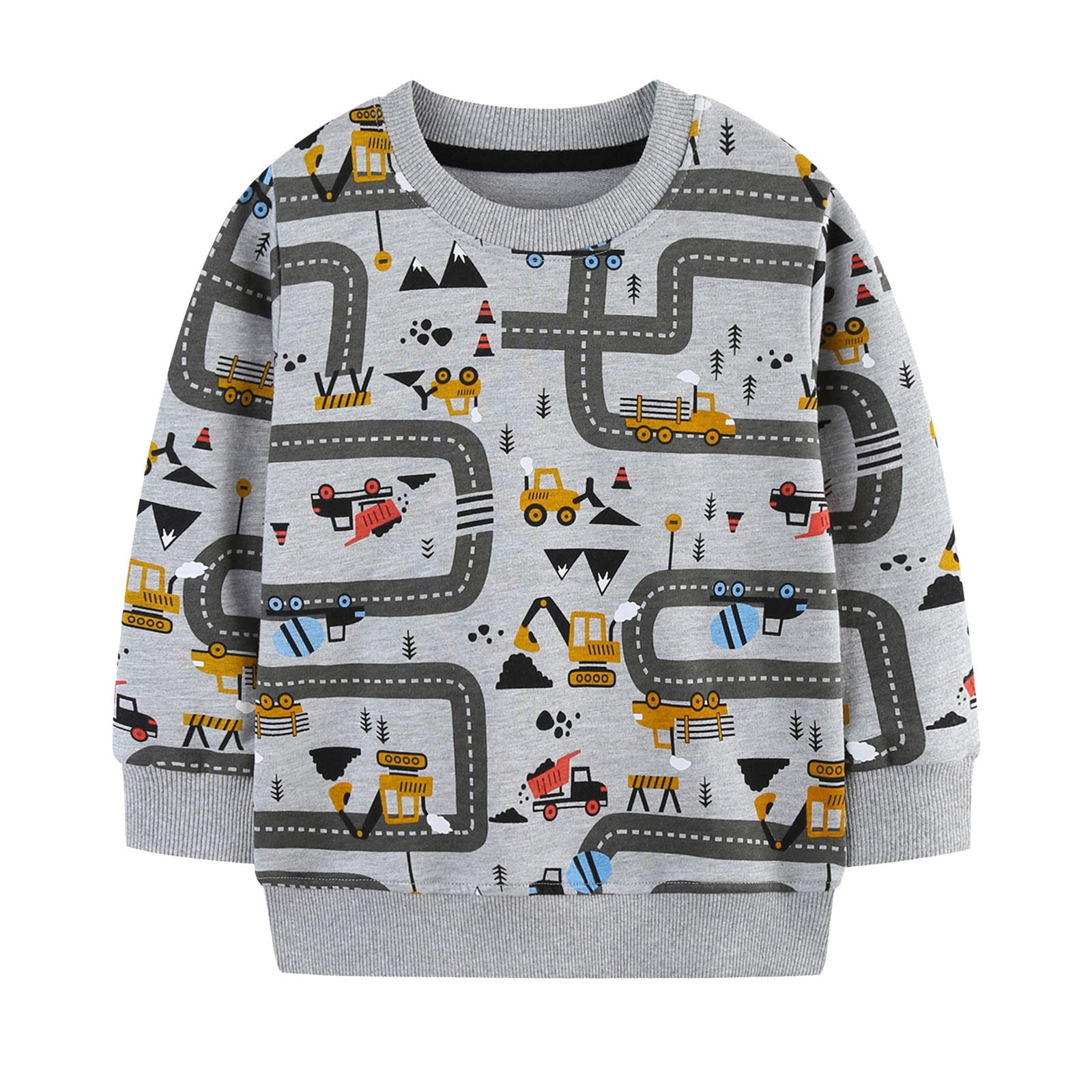 Click here for Falilai Boys Construction Vehicle Graphic Print Lo... prices