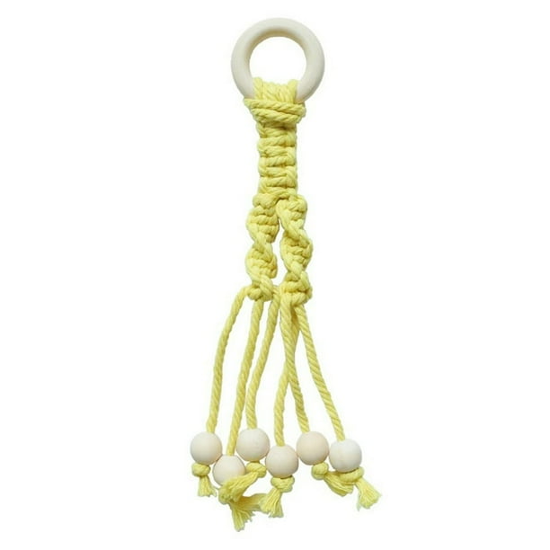 AMERTEER AOVUWU Cotton Rope Hanging Banana Hanger With Wooden Bead ...