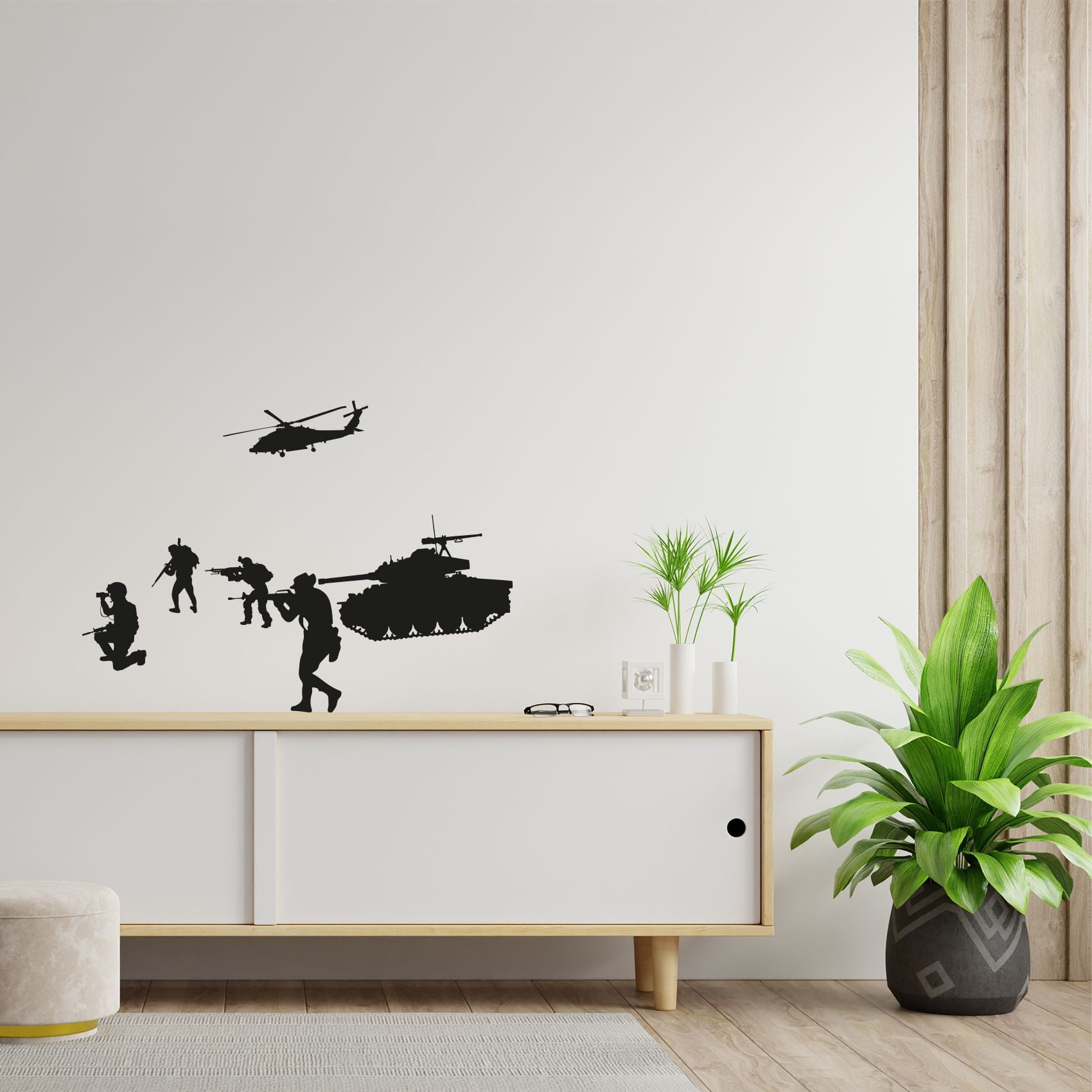 Combat Position Military Swat Team Army Men Soldier Wall Sticker Art ...