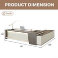 Luxury Modern Alternative L-Shaped Ergonomic Executive Desk With ...