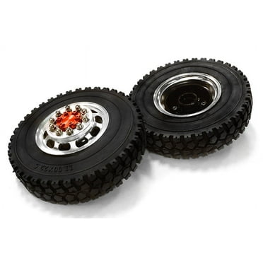 Integy RC Toy Model Hop-ups C25546RED Billet Machined Alloy Front Wheel ...
