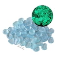 100 Pcs Luminous Glowing Stones Resin Glow in The Dark Pebbles Solar ...