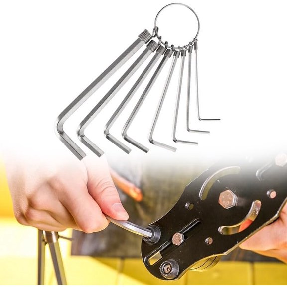 Southwire HEX-8 8-Piece Steel Body Folding Hex Key Allen Wrench Set; 3/ ...