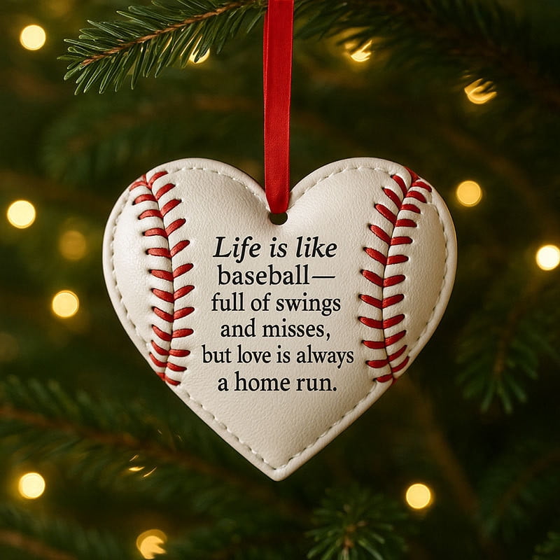 Click here for Usrhha Baseball Heart Pendant Ornament  Sport Them... prices