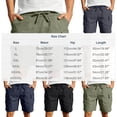 Ceisia Men's Big & Tall Solid Color Casual Sports Shorts Elastic Waist ...
