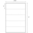 8-1/2" wide x 2" high Perforated Card Stock - For 8-1/2" wide x 2" high ...