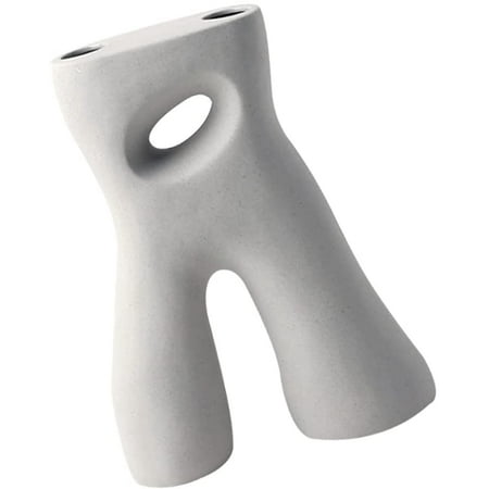 Ceramic Vase Modern Geometric Flower Vase Decorative Unique Shape Vase ...