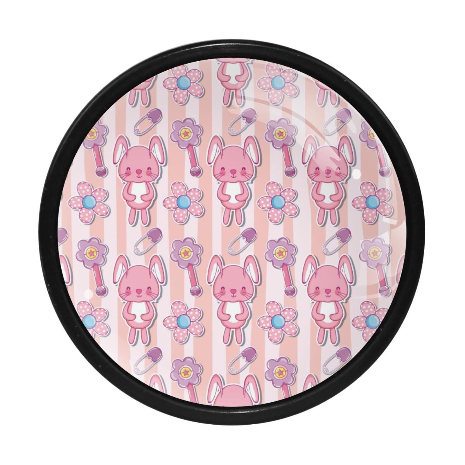 4 Pcs Cute Baby Rabbit Knobs for Kitchen Cabinet Cupboard Dresser ...