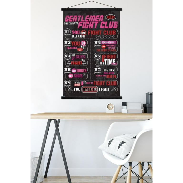 Fight Club Rules Poster