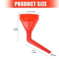 Anti Spill Oil Funnel for Easy Refueling of Vehicles Camping Gear PP ...