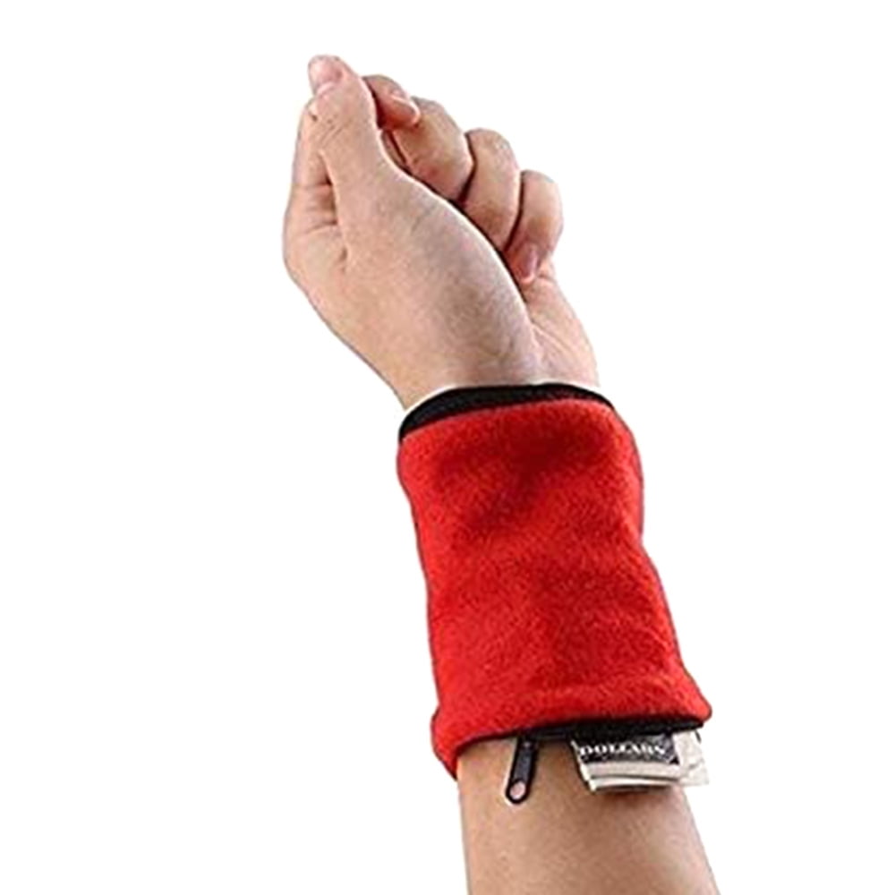Wrist Pouch Zipper Wrist Pouch Wristband Sweatband Wrist Wallet For ...